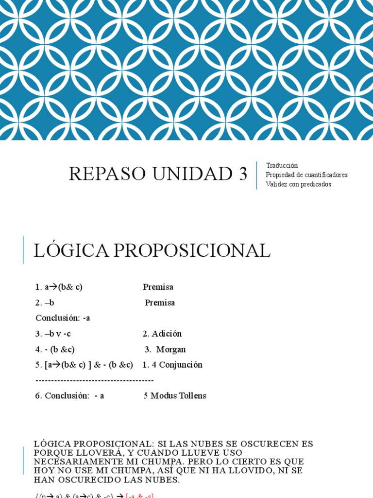 Validez Lógica de Argumentos Con Predicados | PDF | Sintaxis (Lógica ...