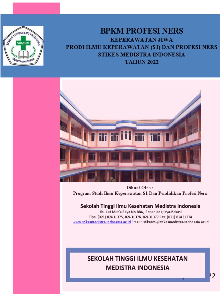 BPKM Profesi Ners Stase Kep. Jiwa Reguler Angkatan XI | PDF