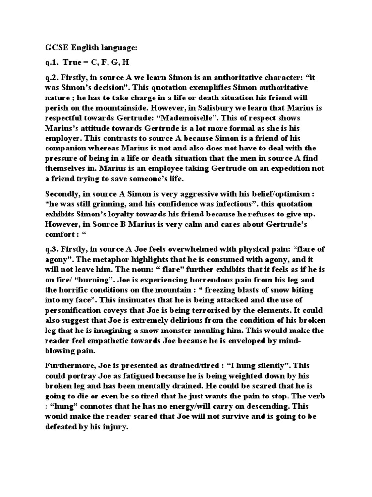 Life of Pi: GCSE Extract Analysis | PDF | Language Arts & Discipline