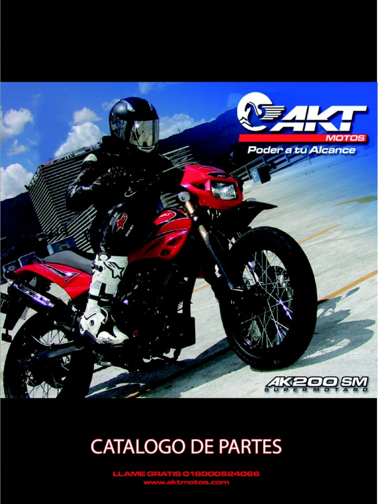 Catalogo de Partes Ak 200 SM-XM 2008-2010 | PDF | Embrague | Motocicleta