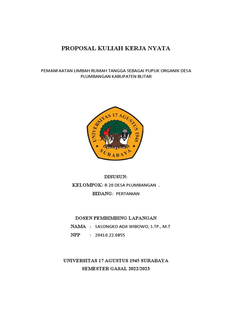 Proposal Bidang Pertanian | PDF | Sains & Matematika
