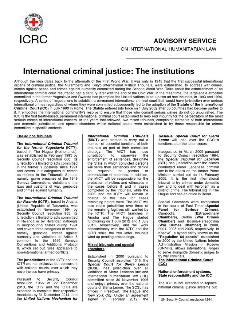 International-Criminal-Justice-Institutions-Icrc-Eng 2 | PDF | International Criminal Court ...