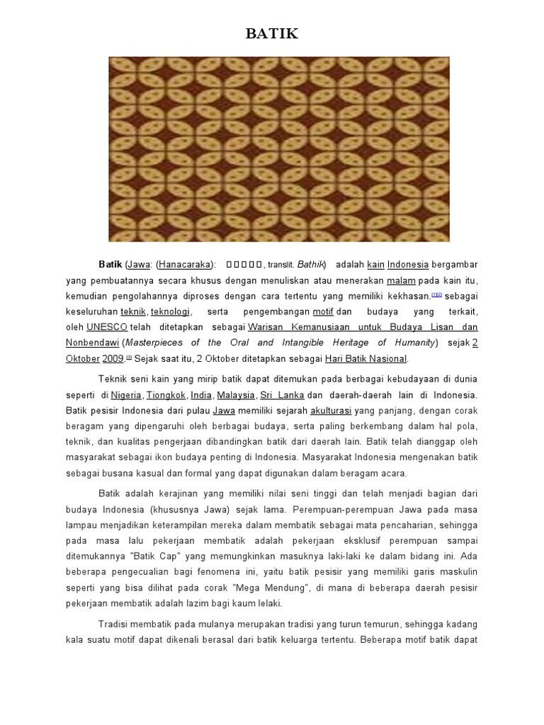 Batik | PDF