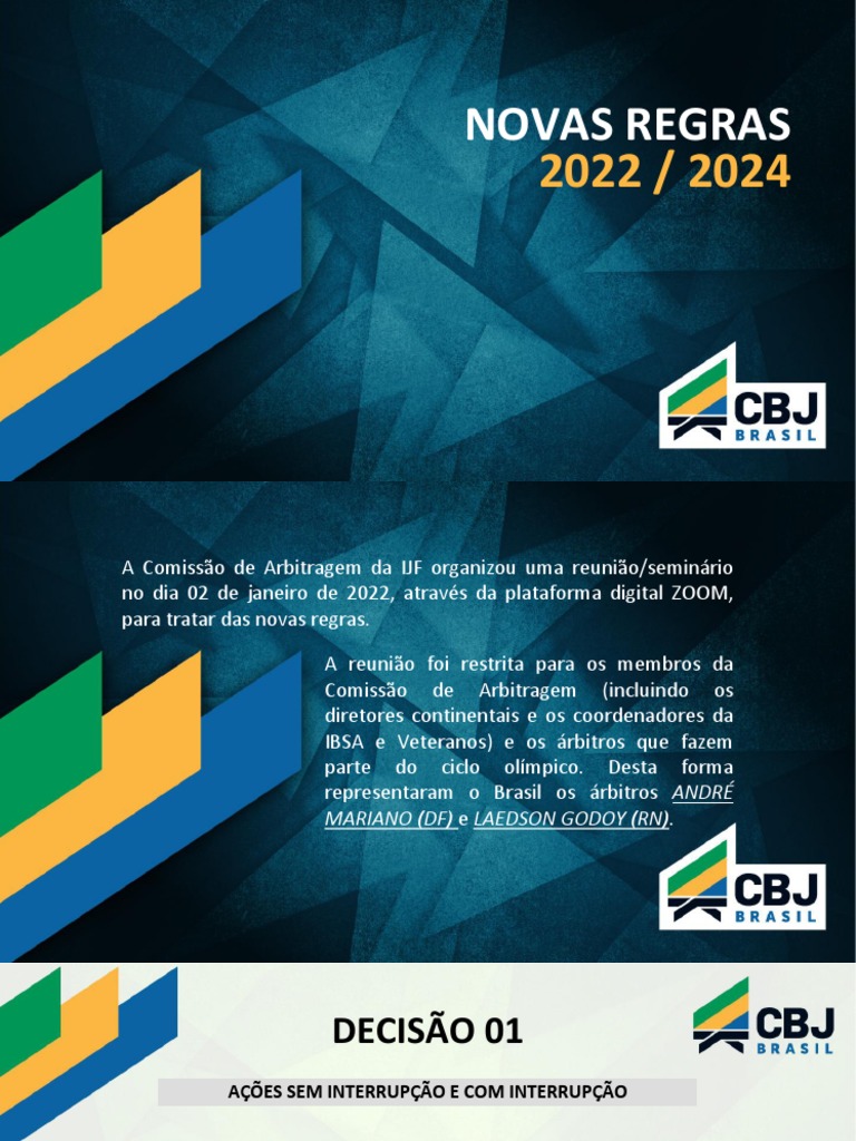 CBJ - Novas Regras 2022-2024 | PDF | Judô