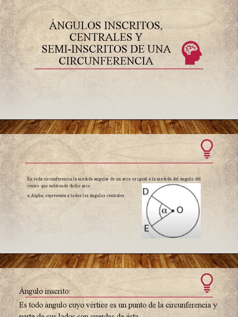 Ángulos Inscritos, Semiinscritos | PDF