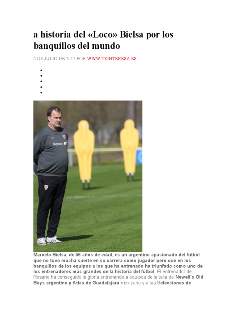 La Historia Del Loco Bielsa | PDF