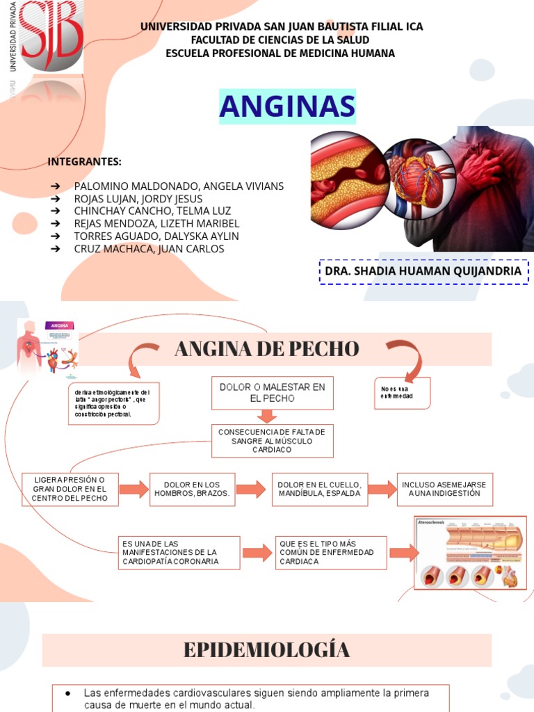 ANGINAS | Descargar gratis PDF | Artería | Enfermedades vasculares