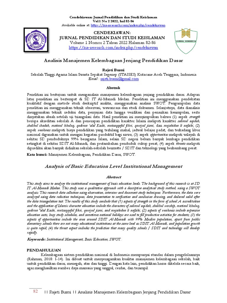 JURNAL M.LEMBAGA | PDF