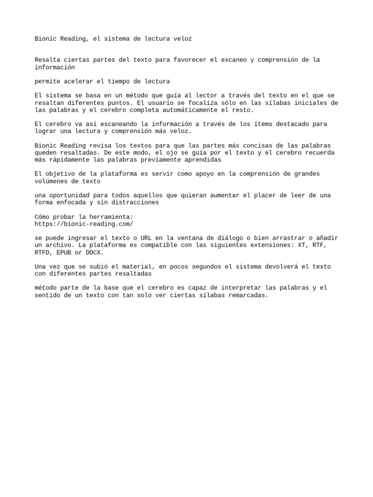 Bionic Reading | PDF