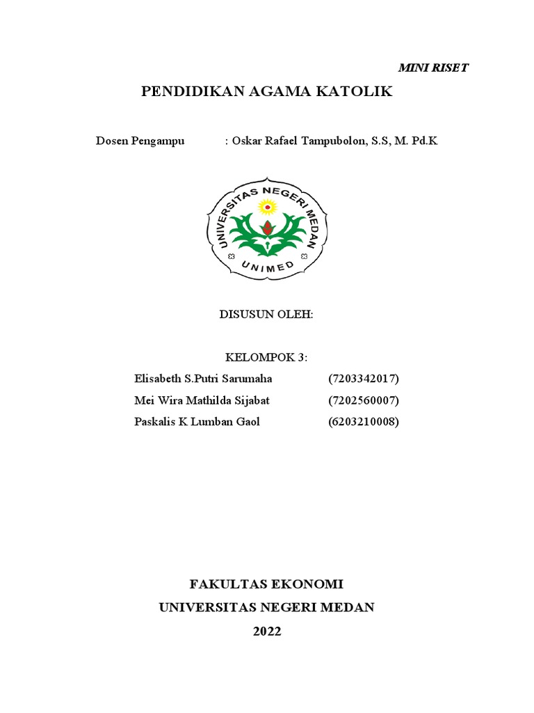 Mini Riset Kel 3-Agama Aktolik | PDF