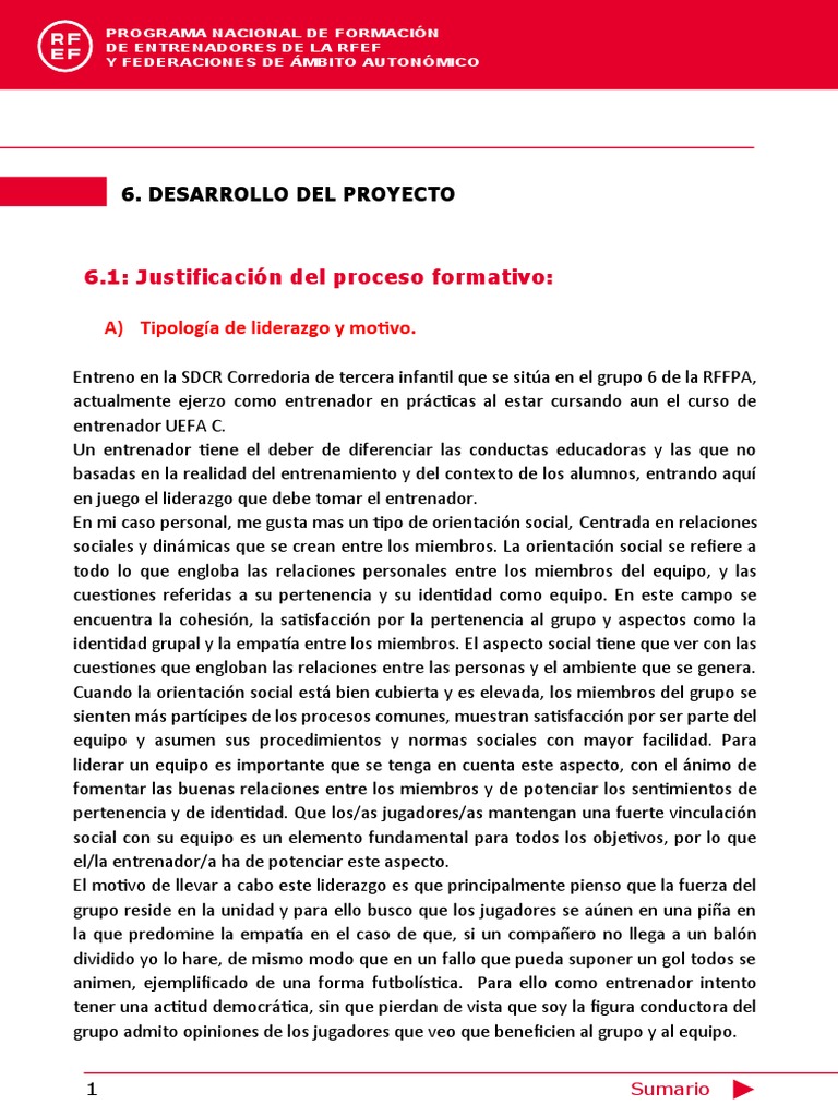 Tarea 4 Curso Uefa C | PDF | Aprendizaje | Enseñando