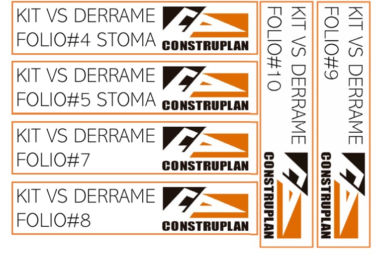 Kit Vs Derrames Etiqueta | PDF
