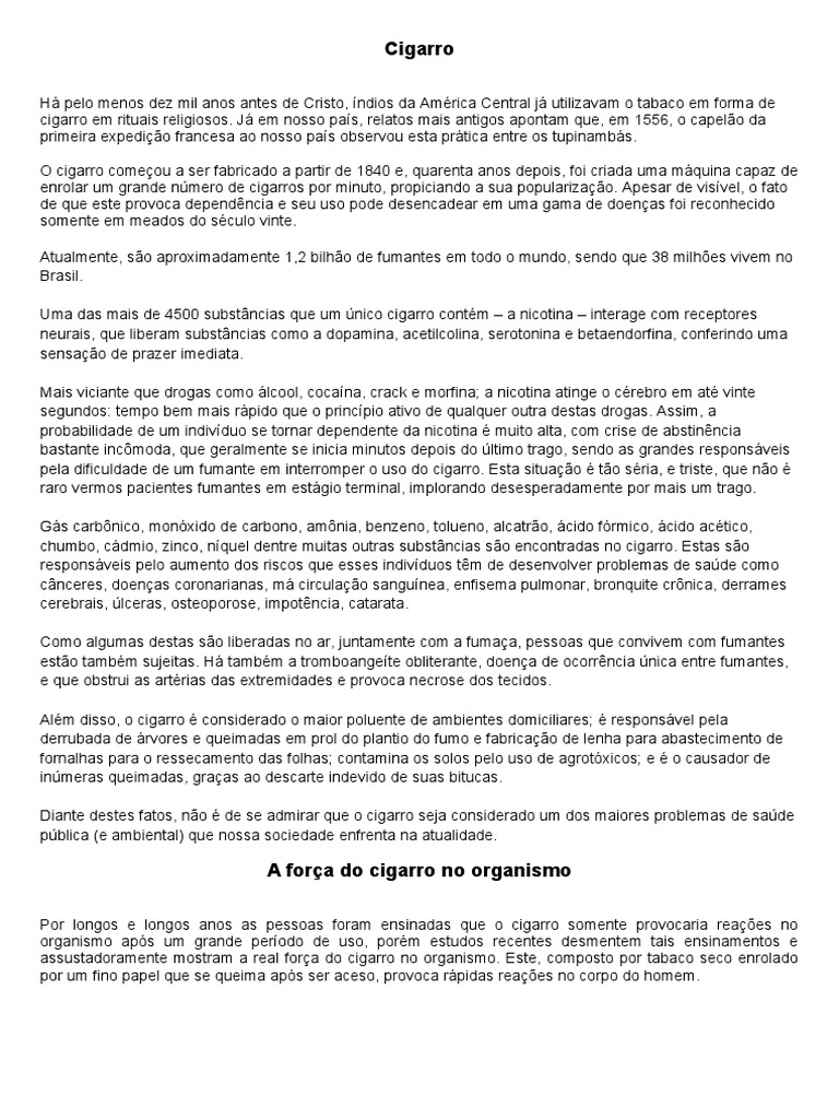 Cigarro | PDF
