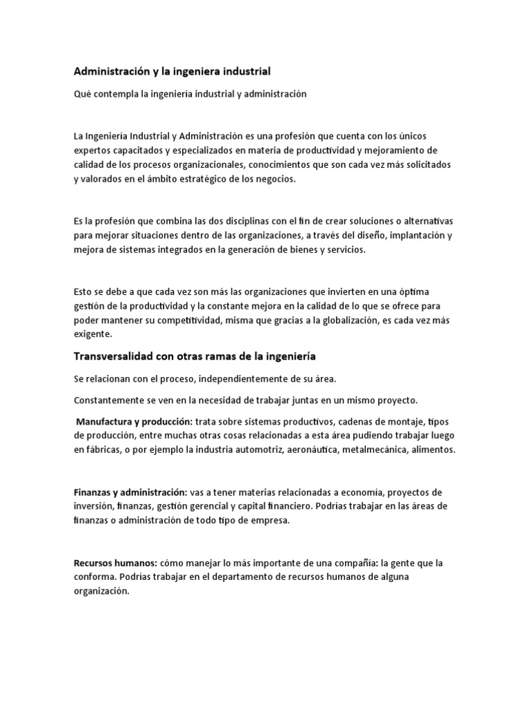 Fundamentos Ing Ind | PDF