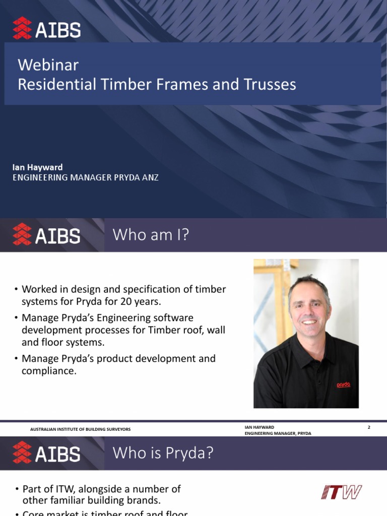 AIBS - Pryda - Residential Timber Frame Trusses | PDF | Technology & Engineering