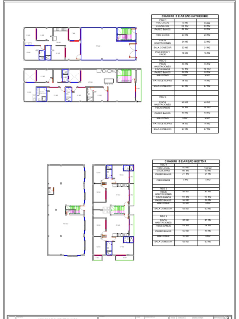 Cuadro de Areas de Enchape | PDF