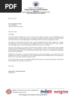 Fogging Request Letter | PDF | Home & Garden | Wellness