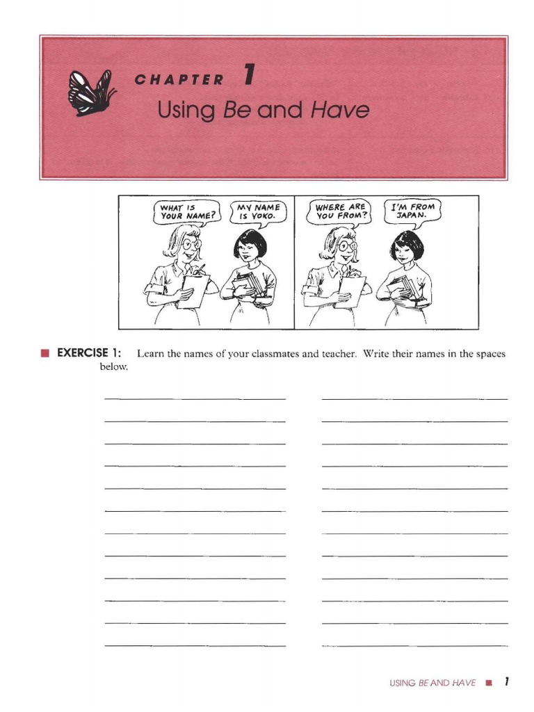 Using Be and Have: Grammar Exercises | PDF | Grammatical Number | Plural