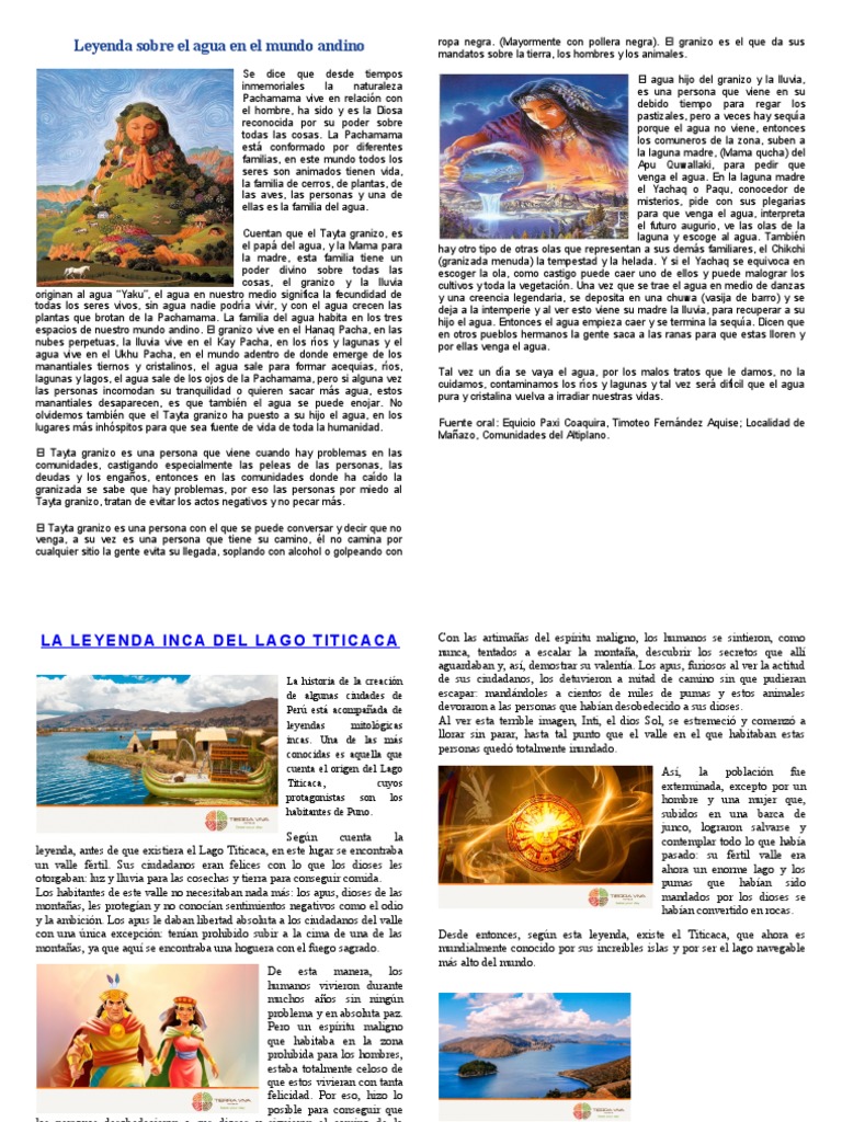 Leyenda Sobre El Agua | PDF