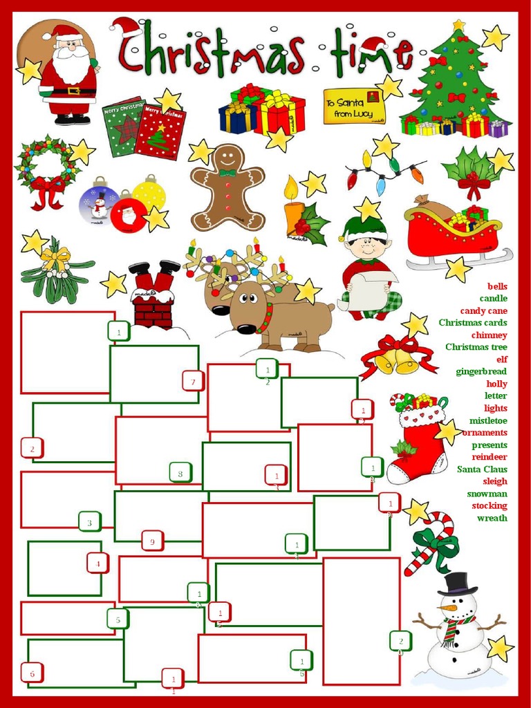 Christmas Time Fun Activities Games Reading Comprehension Exercis ...