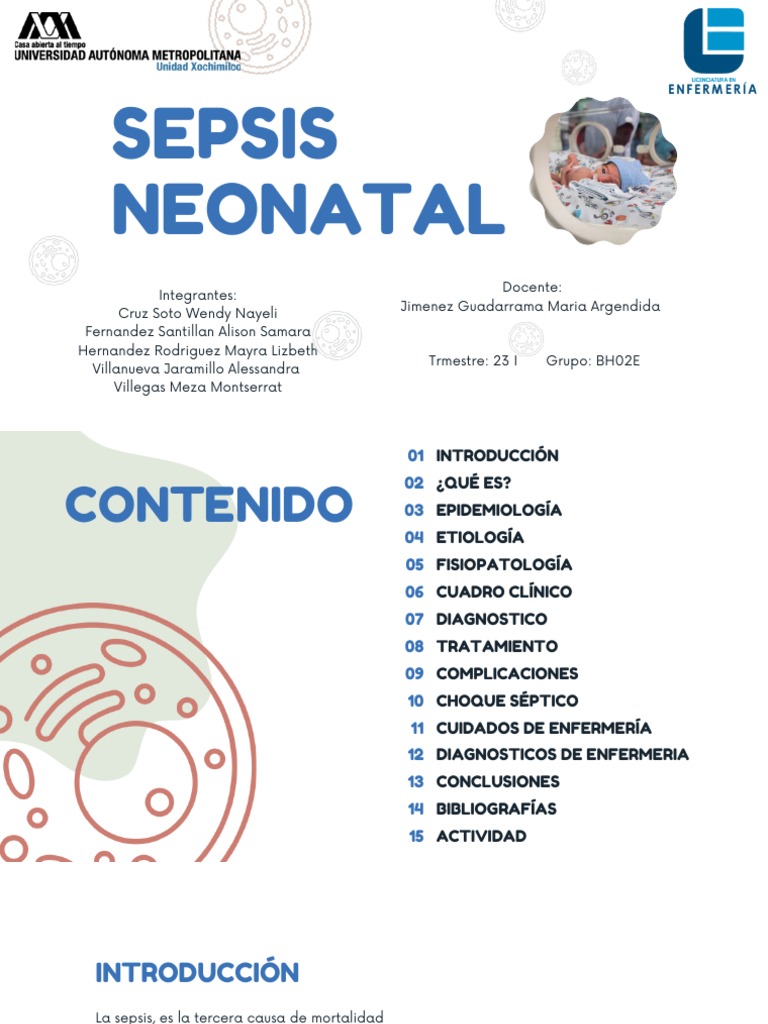 Sepsis Neonatal | PDF | Septicemia | Cuidado de la salud