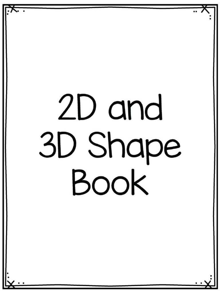 2d and 3d Shape Book A | PDF