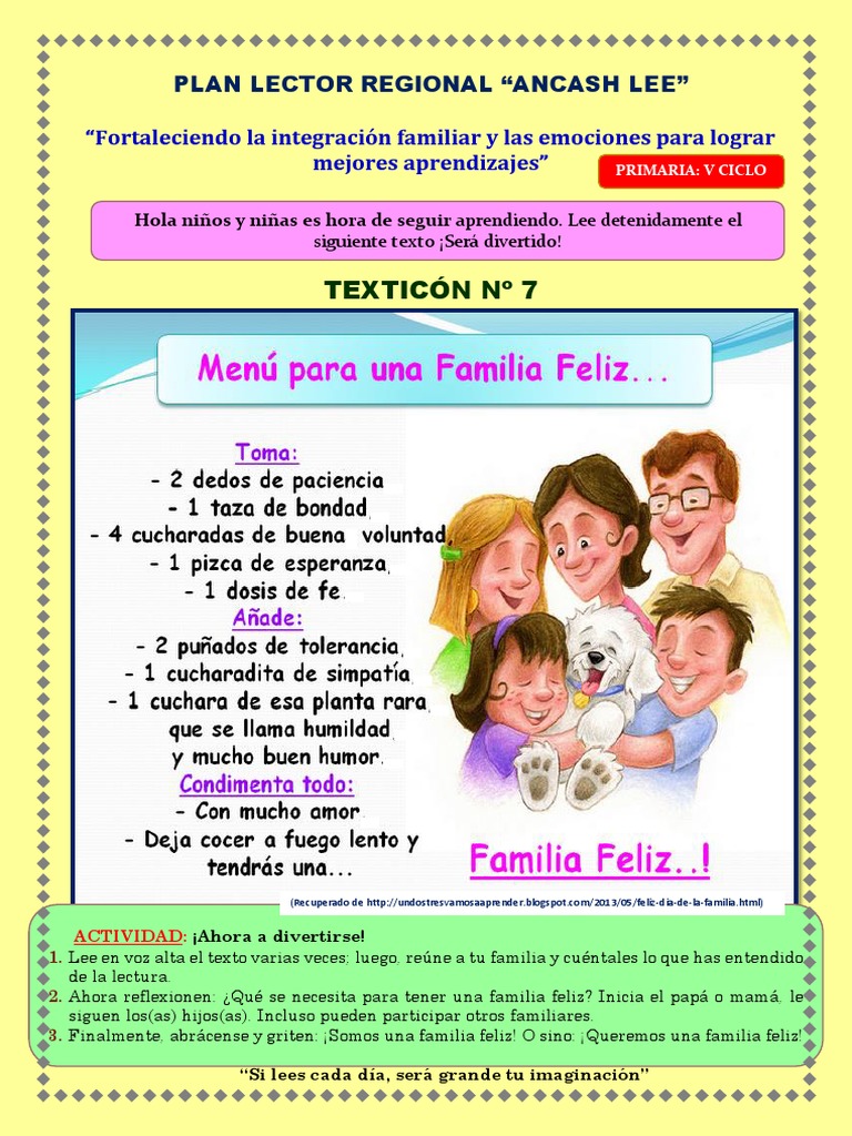 Texticón 7 - V Ciclo (Rev.) | PDF