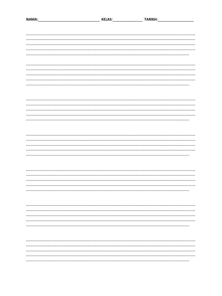 Formulir Kosong untuk Siswa | PDF