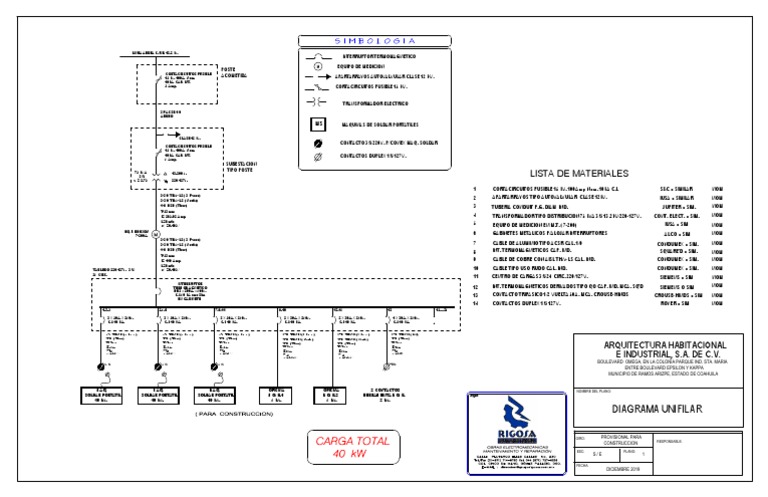 Diagrama Unif Arq Habitacional | PDF | Ingenieria Eléctrica ...