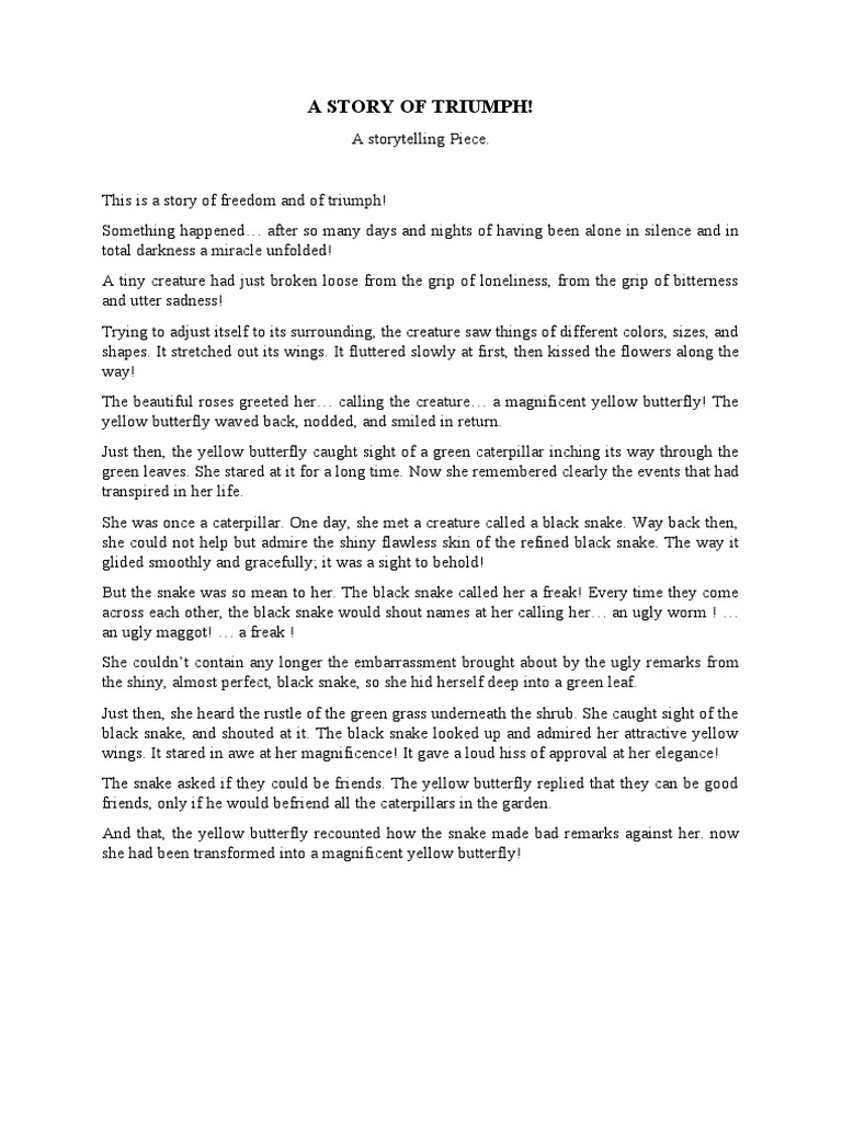 A Story Of Triumph Pdf