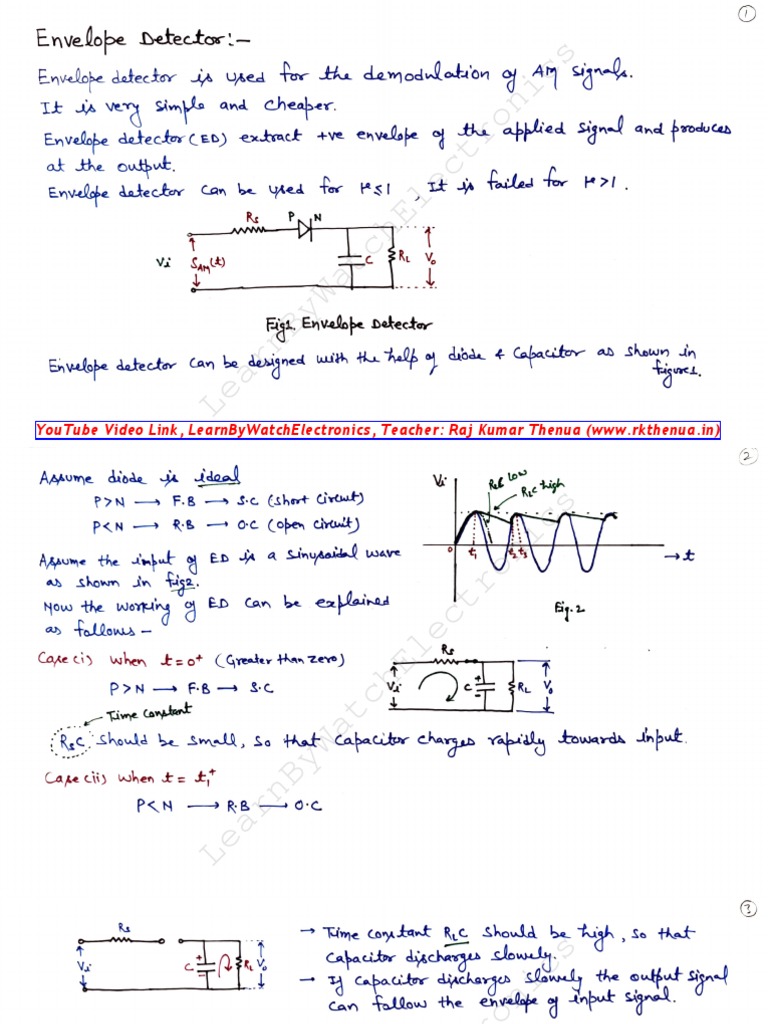 18 Envelope Detector Pdf Sound Technology Information And Communications Technology