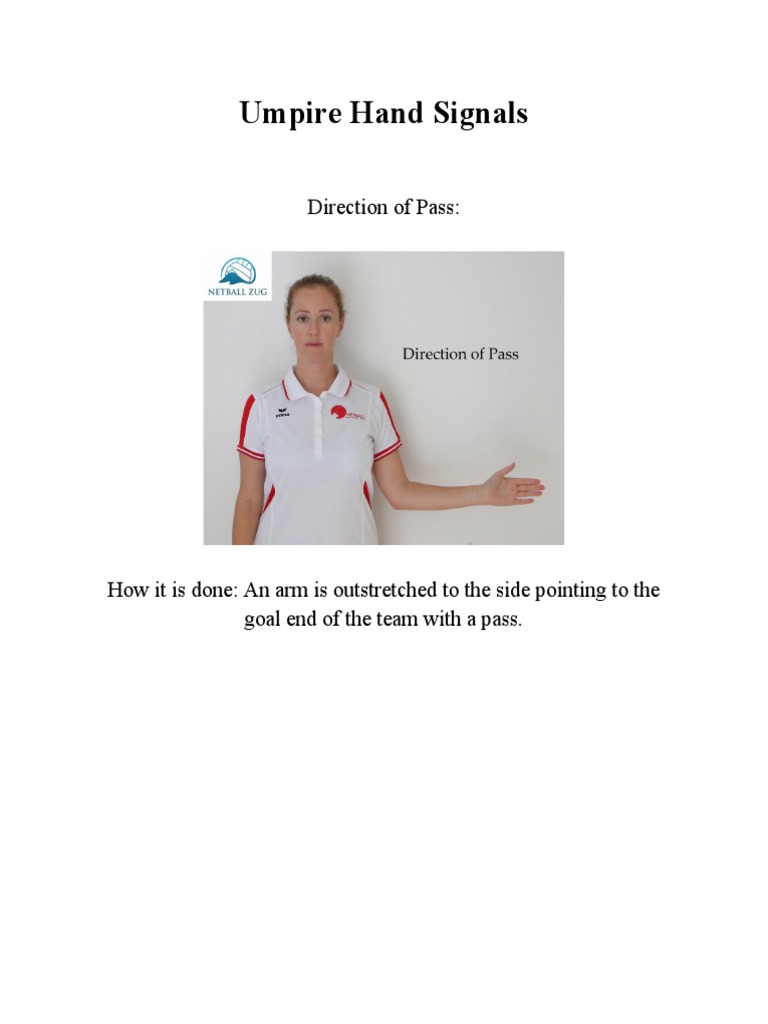 Umpire Hand Signals | PDF