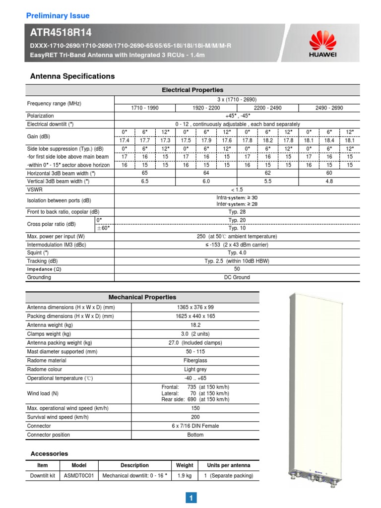 ANT-ATR4518R14-1883 Datasheet | PDF