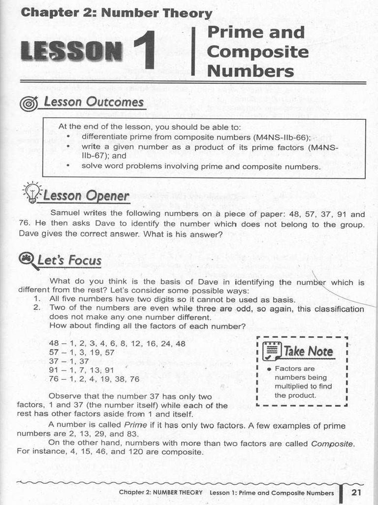 Prime and Composite Numbers Guide | PDF