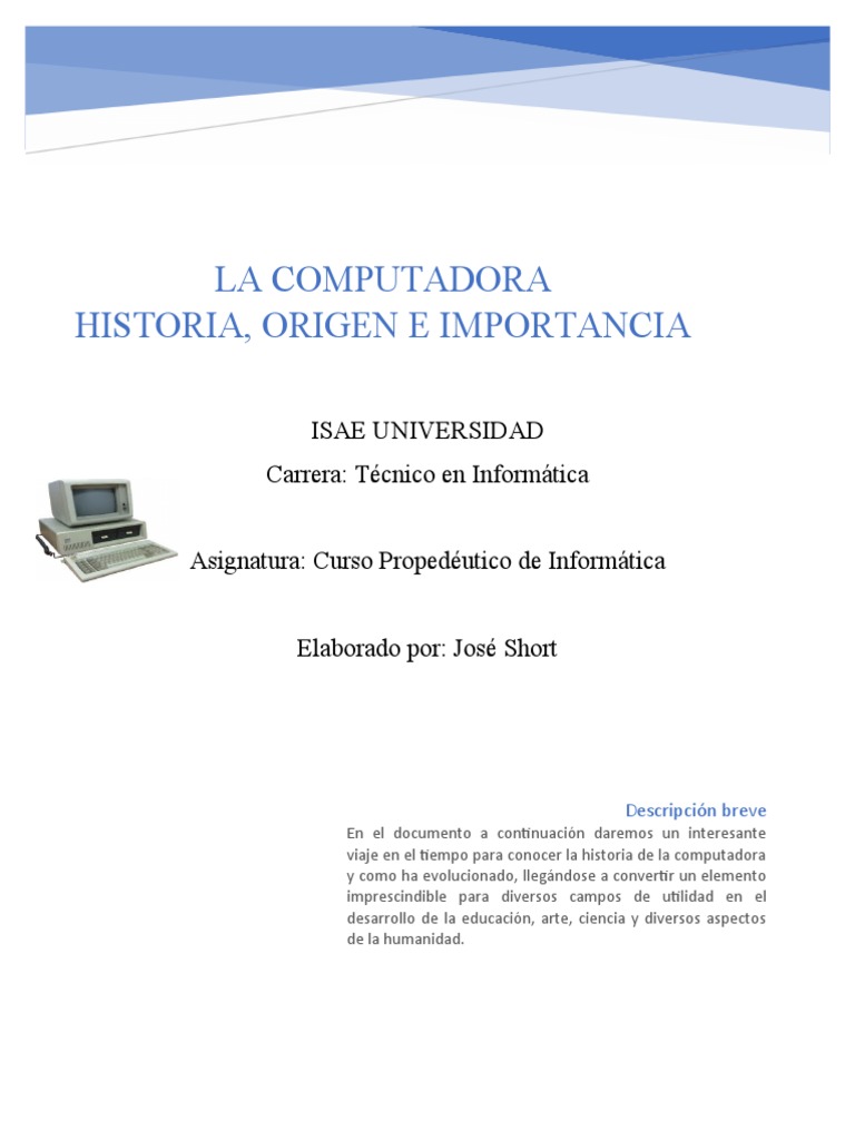 José Short Practica 1 | Descargar gratis PDF | Programa de computadora | Programación
