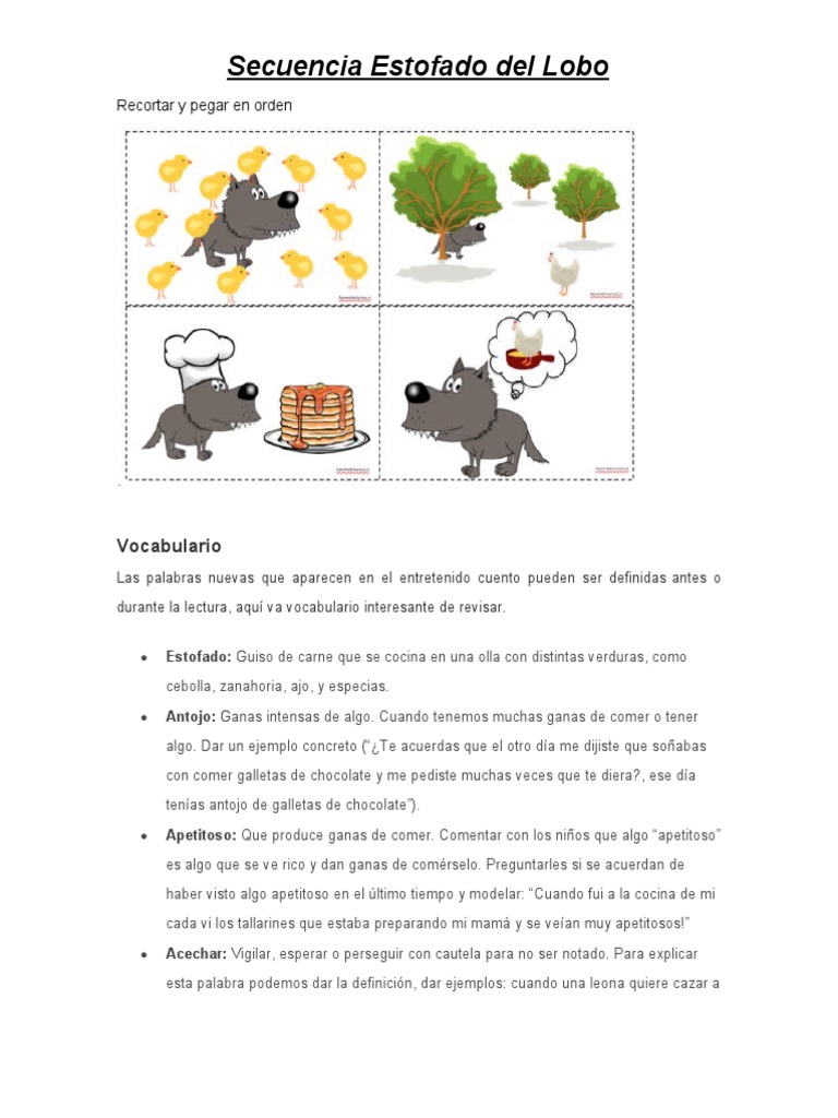 Secuencia Estofado Del Lobo | PDF