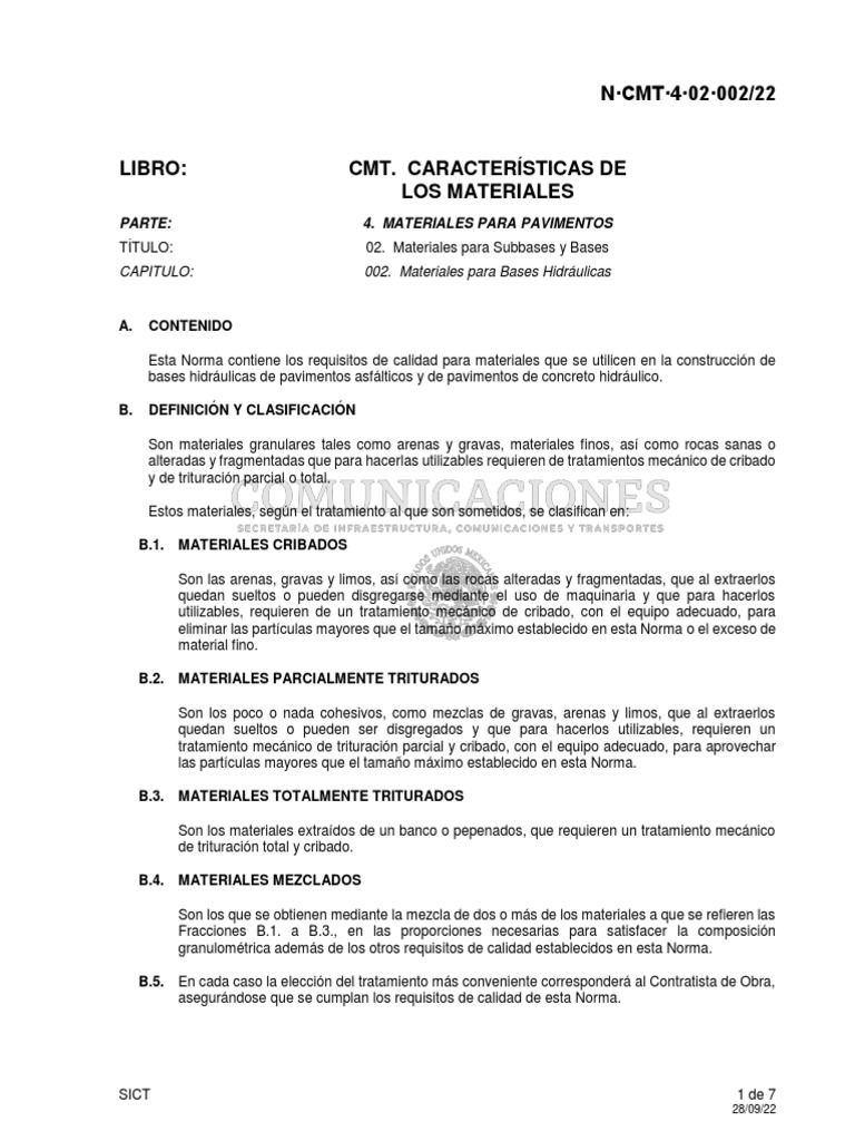 N CMT 4 02 002 22 | PDF | Hormigón