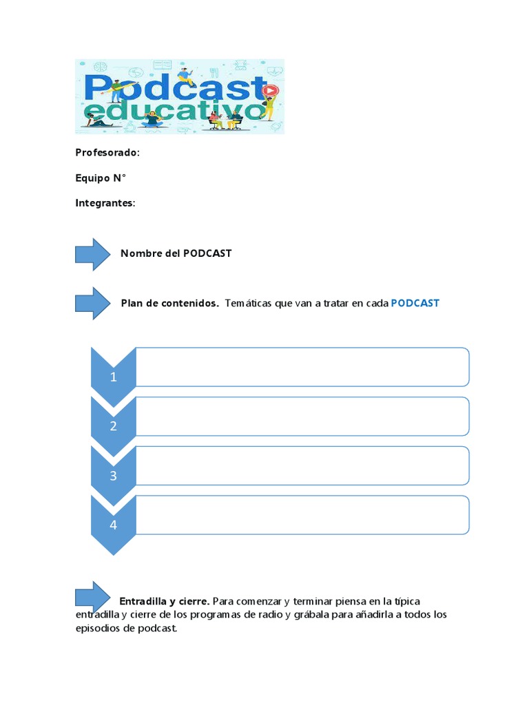 Guía para Crear un Podcast Educativo | PDF