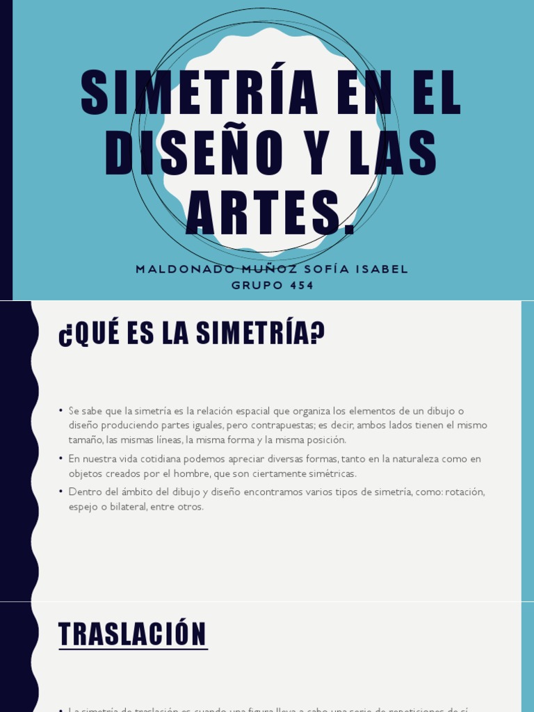 Simetría en El Diseño y Las Artes | PDF