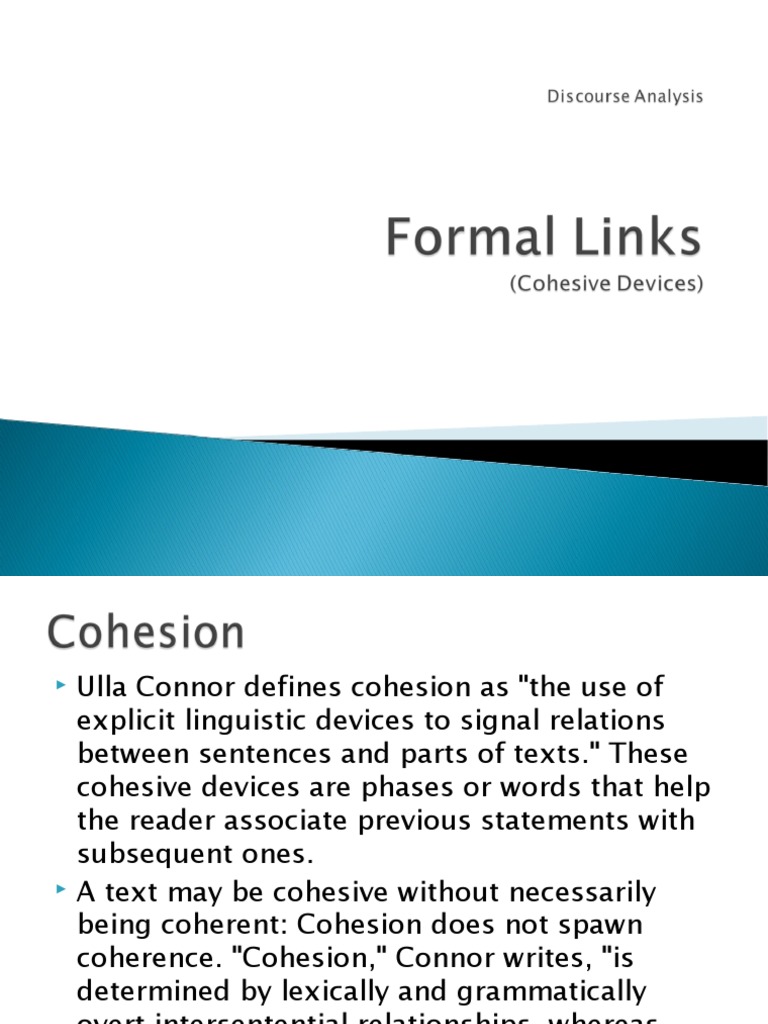 Formal Links | PDF | Sentence (Linguistics) | Verb