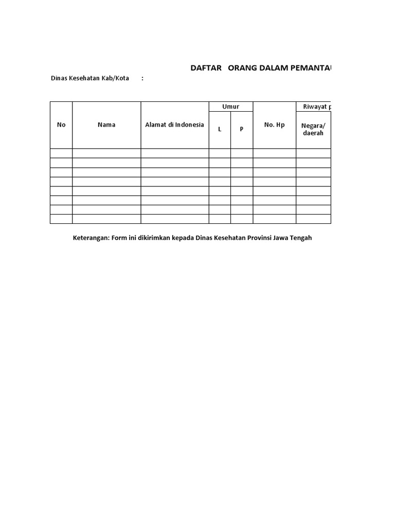 Form ODP - Covid 19 | PDF