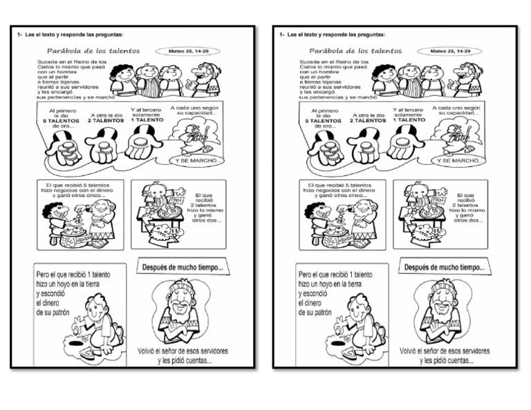 Parabolas de Los Talentos 1 | PDF