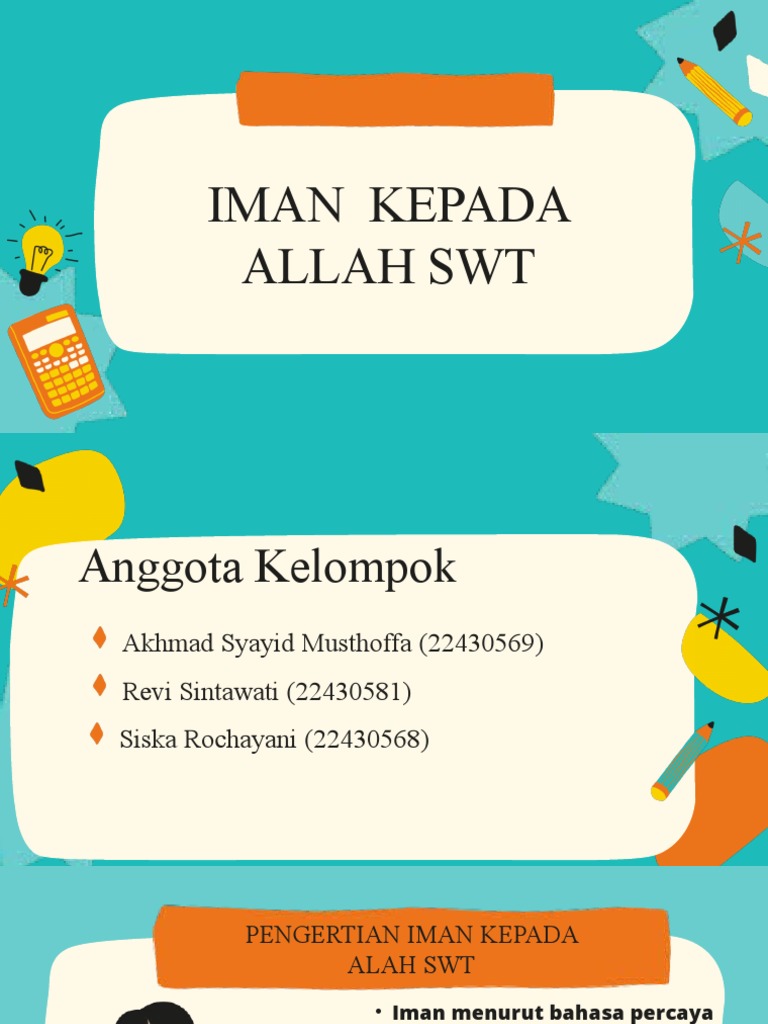 Kel. 7 Iman Kepada Allah Swt-2 | PDF