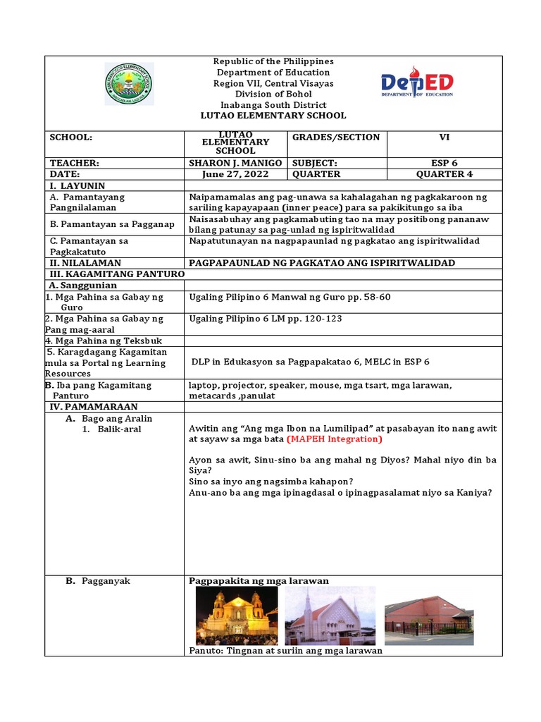 Cot 2 - Esp 6 21-22 | PDF