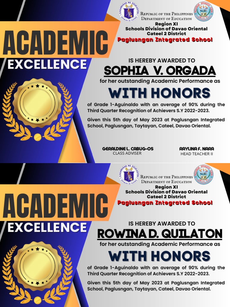 3RD Quarter Recognition | PDF | Government | Public Administration