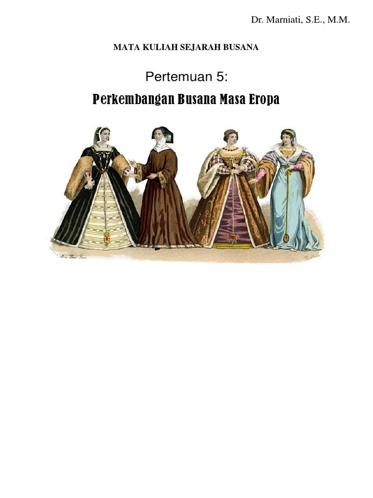 Sejarah Busana Eropa | PDF