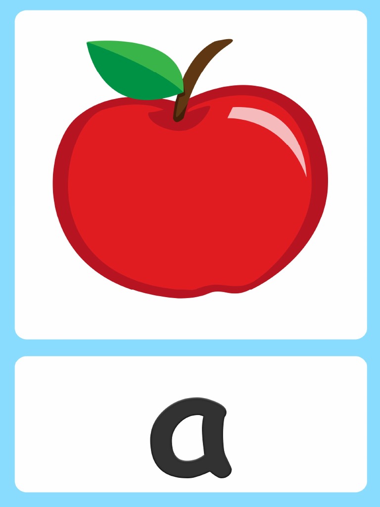 Phonics A Z Flashcards Lowercase Set 1 | PDF