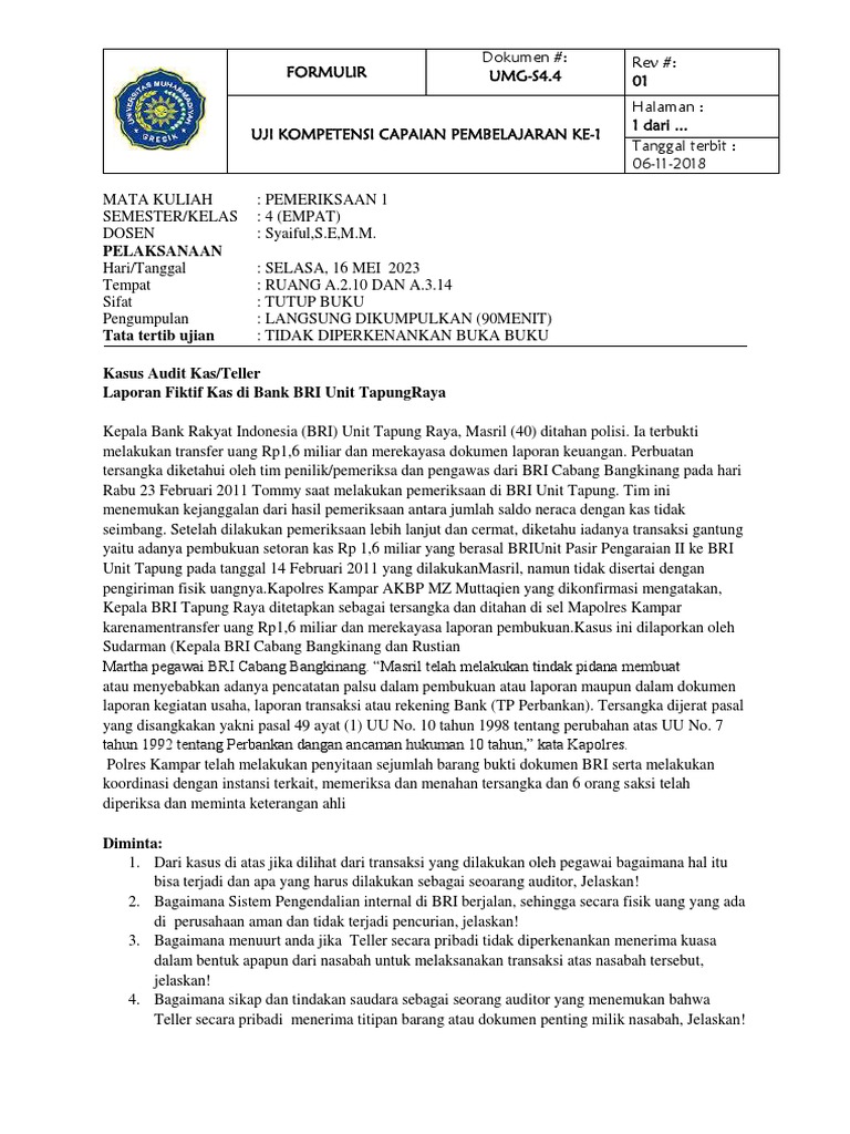 Uts CPK 2022-2023 Genap | PDF