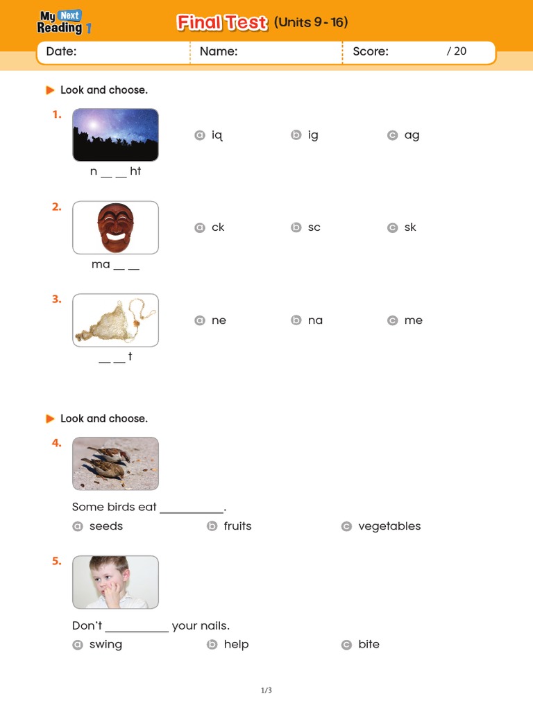 Final Test for Units 9-16 | PDF