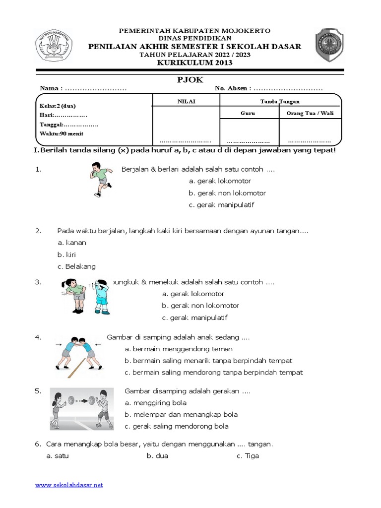 Soal Pjok KLS 2 | PDF